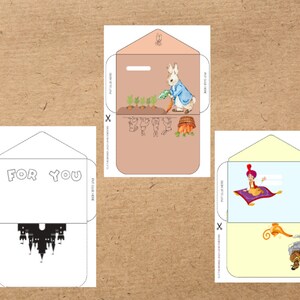DIY Ready to Cut - Ornate Envelope Templates - Children Paper Craft ...