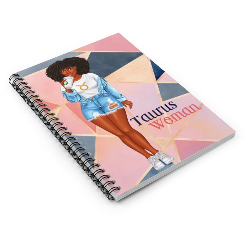 Custom Spiral Notebook, Personalized Notebook, Fashion Girl Notebook ...