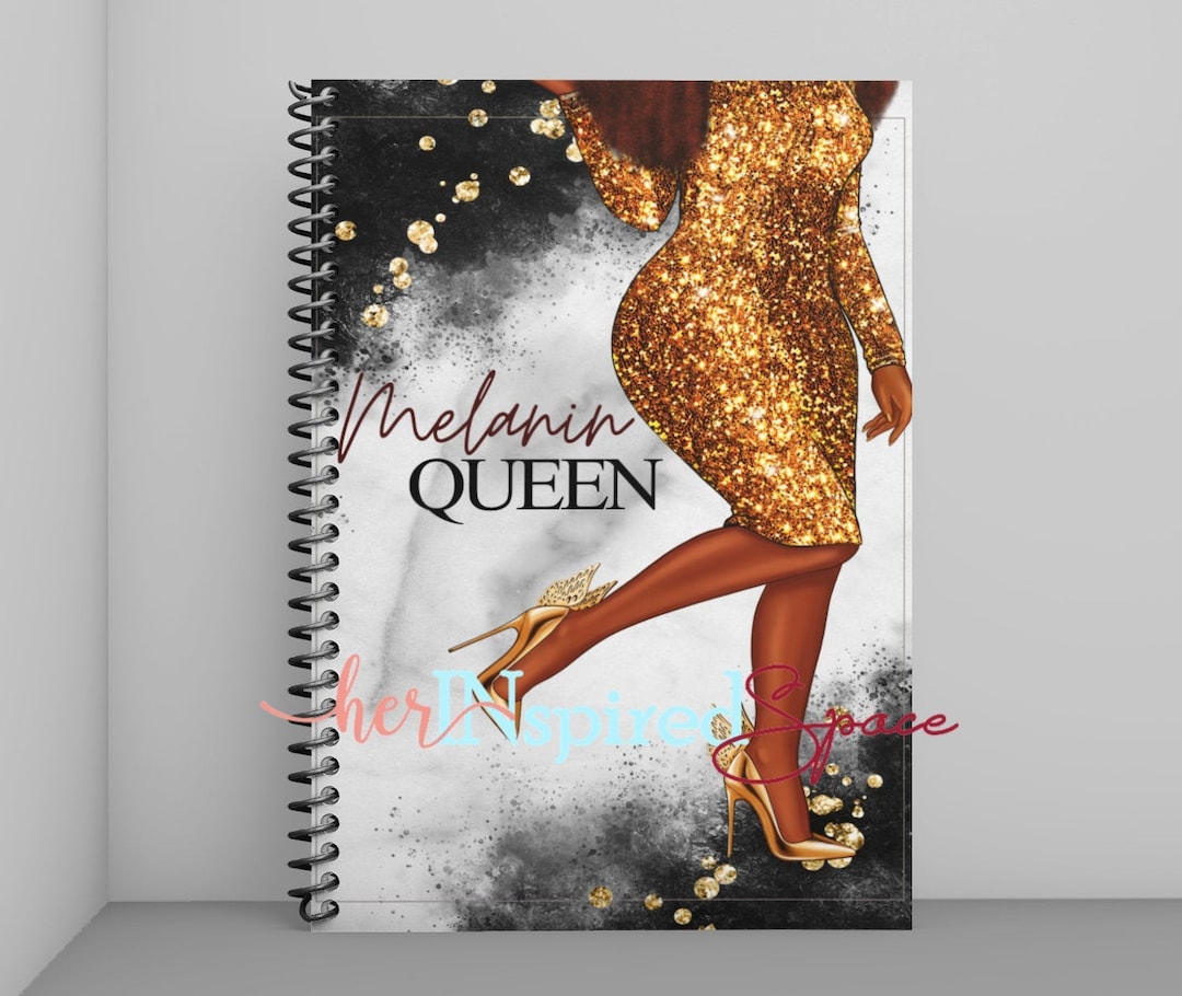 Custom Spiral Notebook, Personalized Notebook, Fashion Girl Notebook ...
