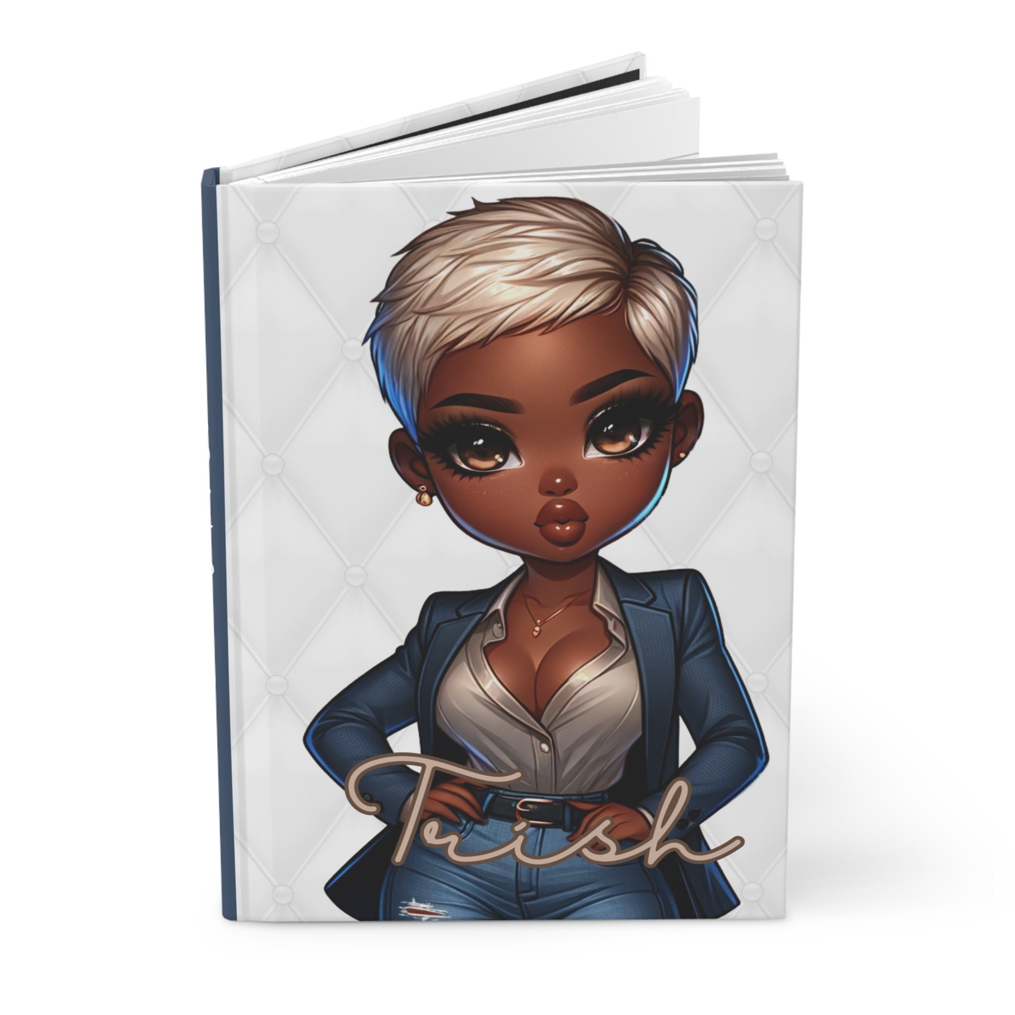 Beautiful Black Woman Journal, Personalized Journal, Inspiring Journal ...