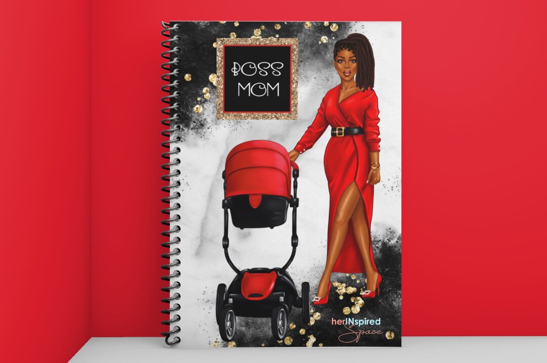 Custom Spiral Notebook, Personalized Notebook, Fashion Girl Notebook ...