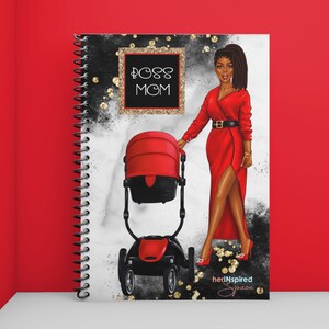 Custom Spiral Notebook, Personalized Notebook, Fashion Girl Notebook ...