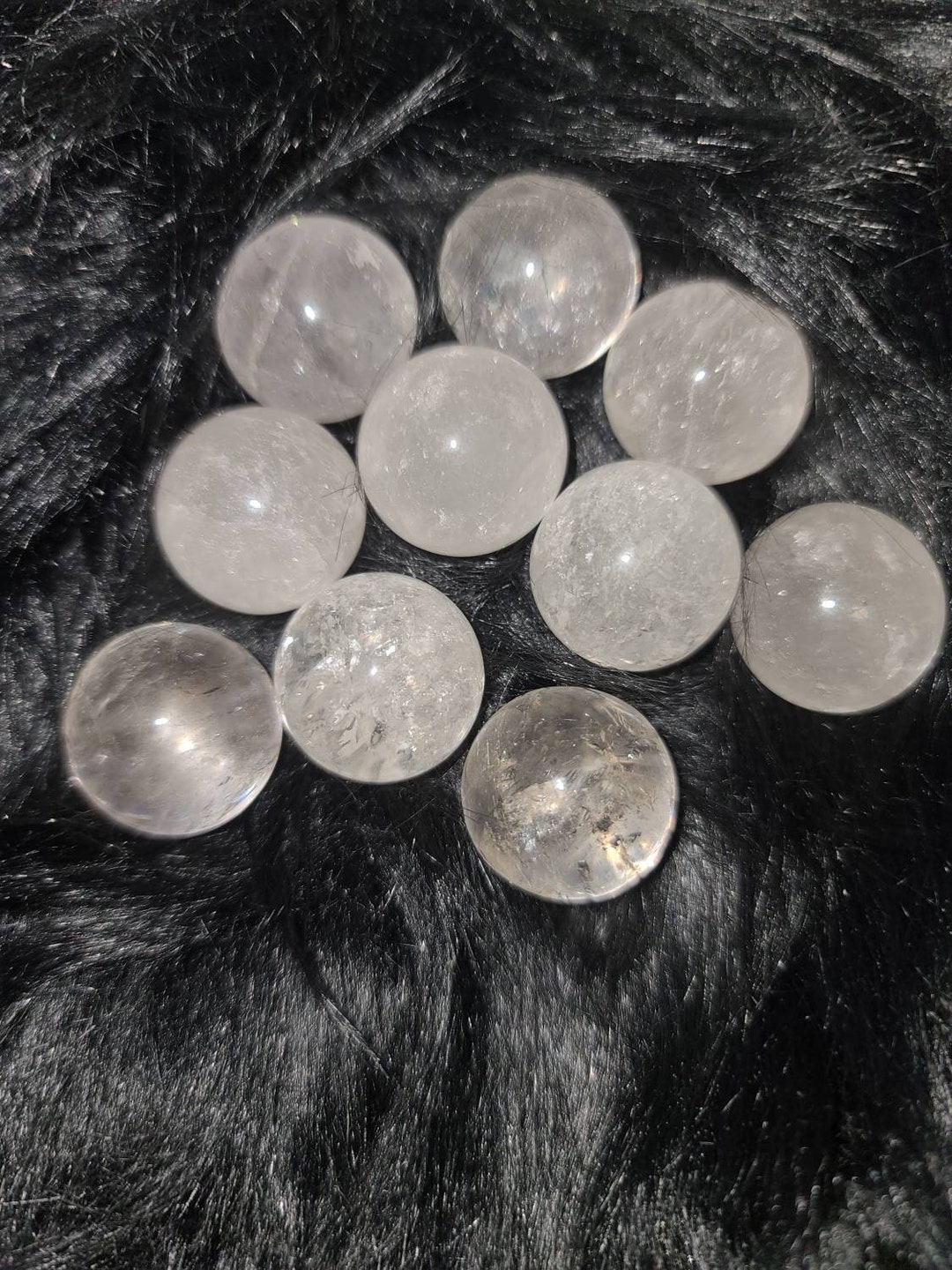 Clear Quartz Mini Sphere Crystal - Healing Stone, All Chakra, Amplifier ...