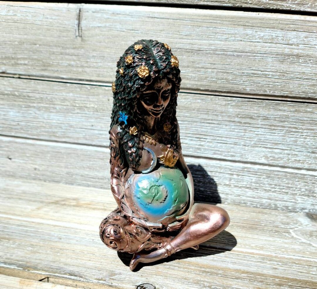 Goddess Mother Earth Statue- Altar Decor, Diety, Nature , Fertility ...