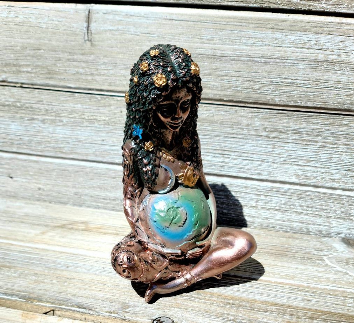 Goddess Mother Earth Statue Altar Decor Diety Nature - Etsy