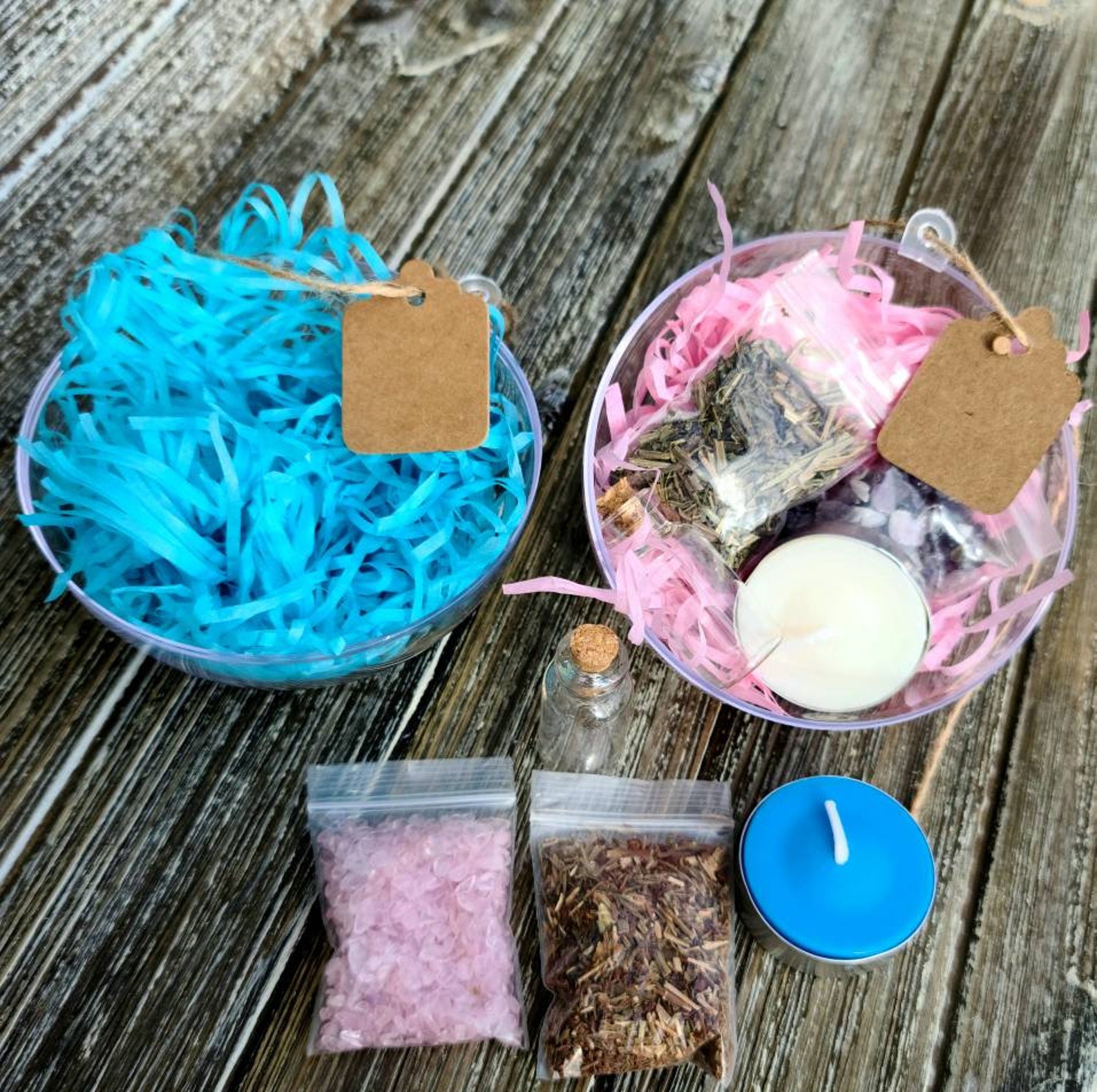 Spell Jar Kit - Gift Ornament, Yule, Secret Santa, Christmas, Intention ...