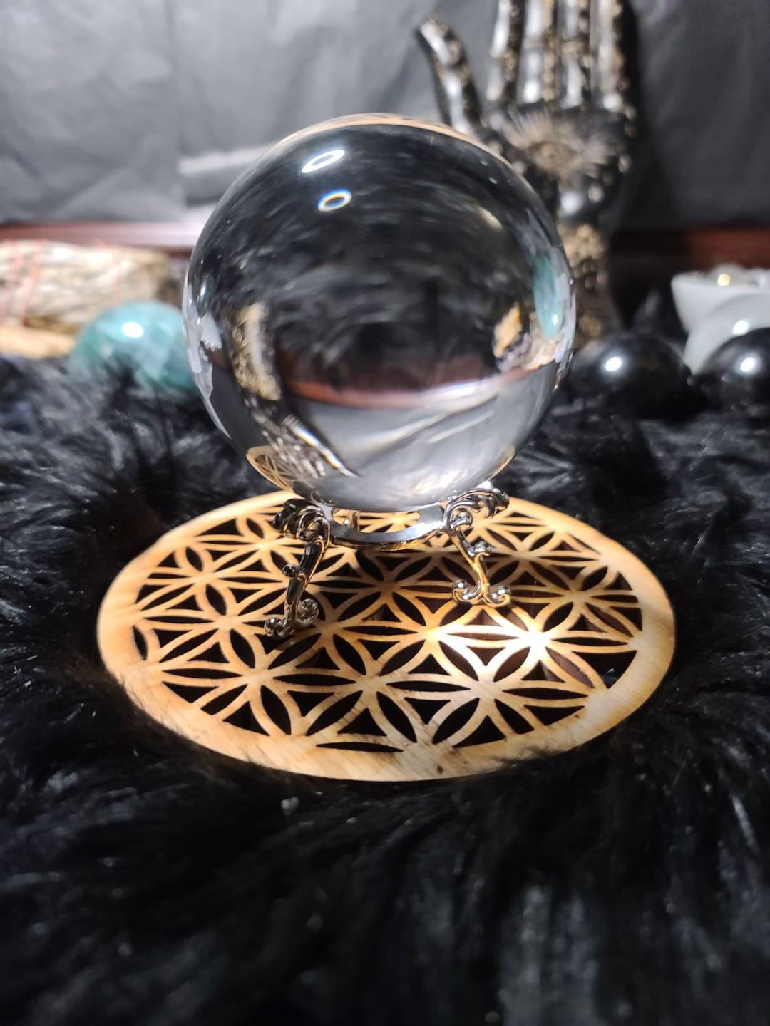 Large Crystal Ball - Divination, Scrying, Fortune Tellers Ball, Orb ...