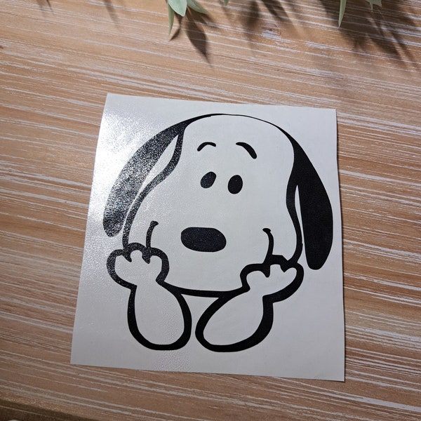 Snoopy Decal for Car - Etsy