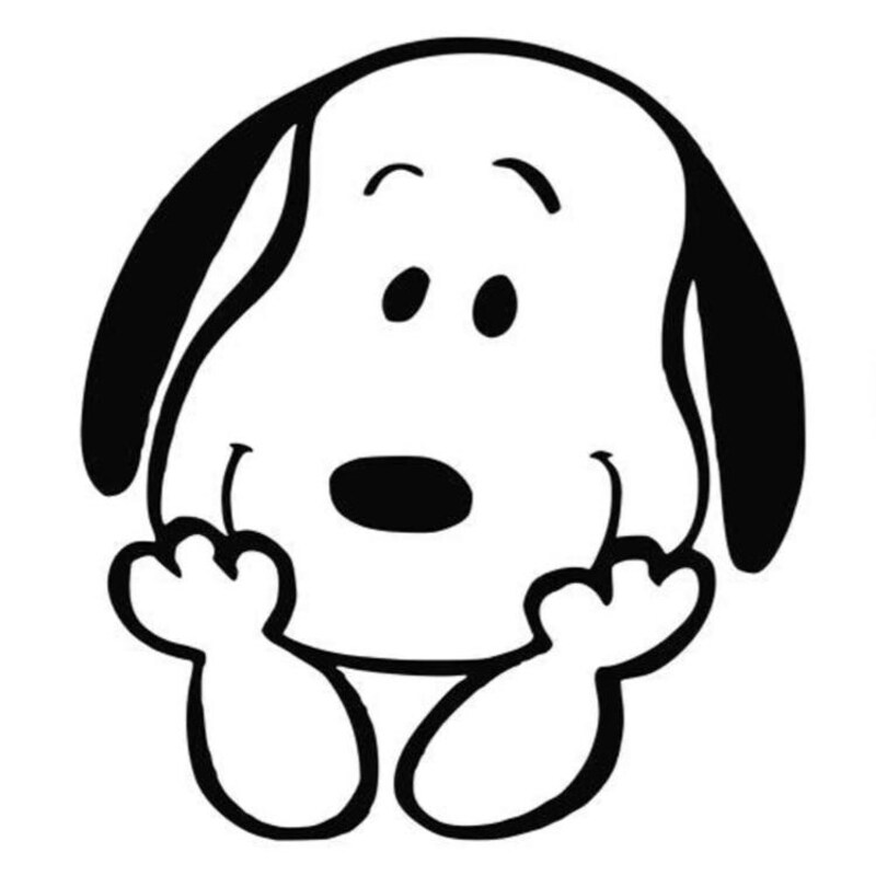 Snoopy Decal for Car - Etsy