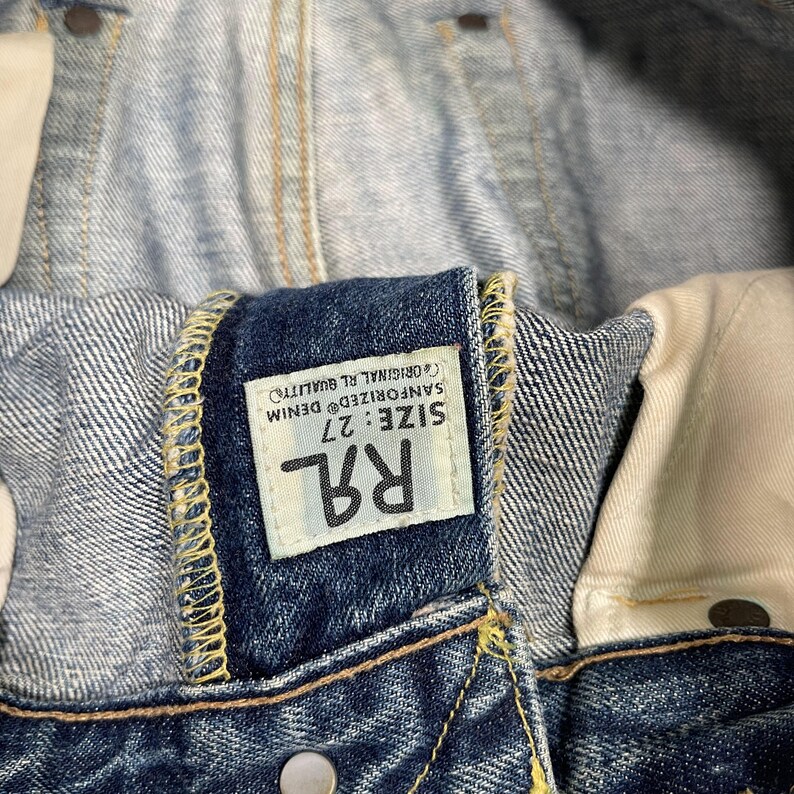 RRL Ralph Lauren Double RL Selvedge Redline Washed Distressed Vintage ...