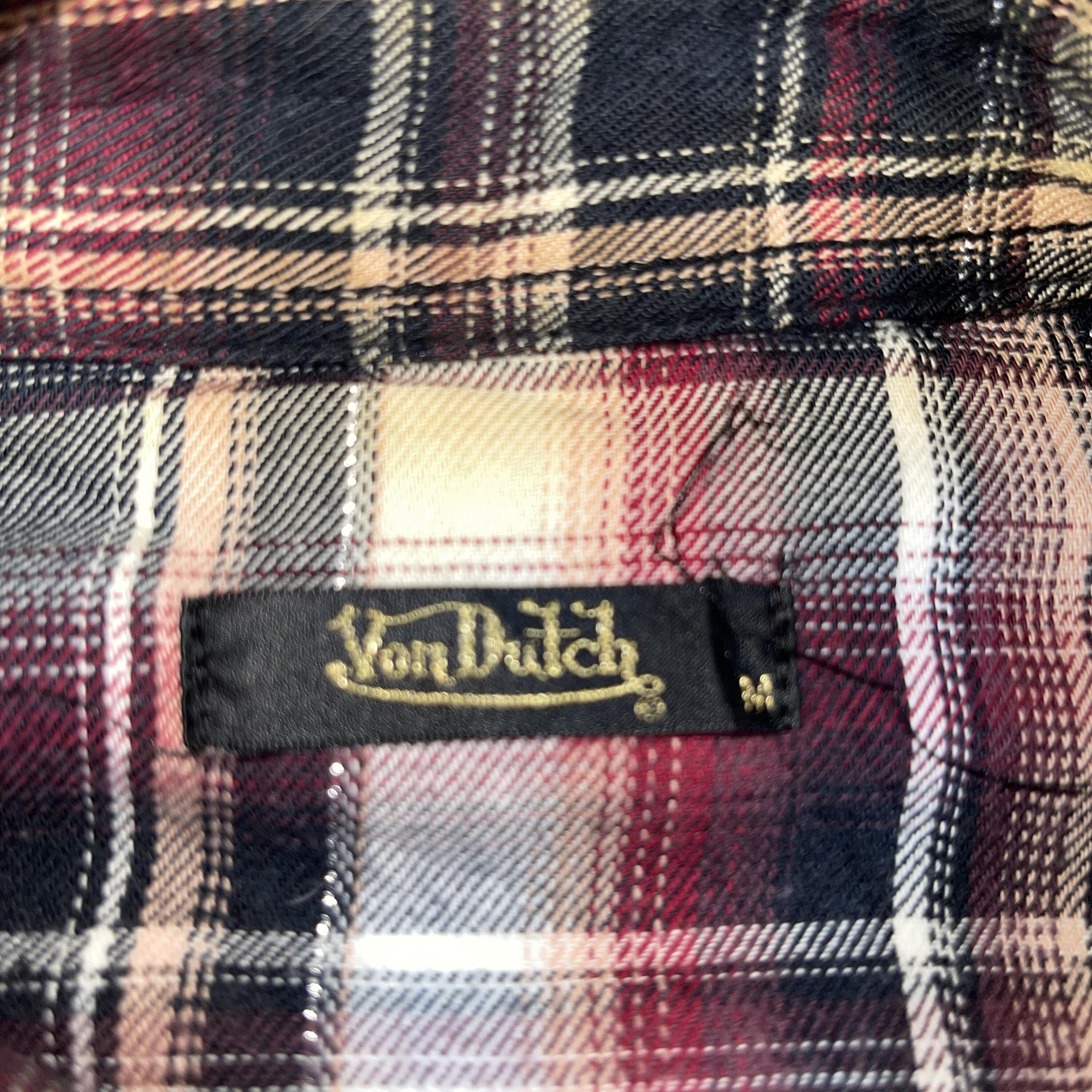 Von Dutch Poem Quote Punk Rock Flannel Button up Vintage 2000s Y2K ...