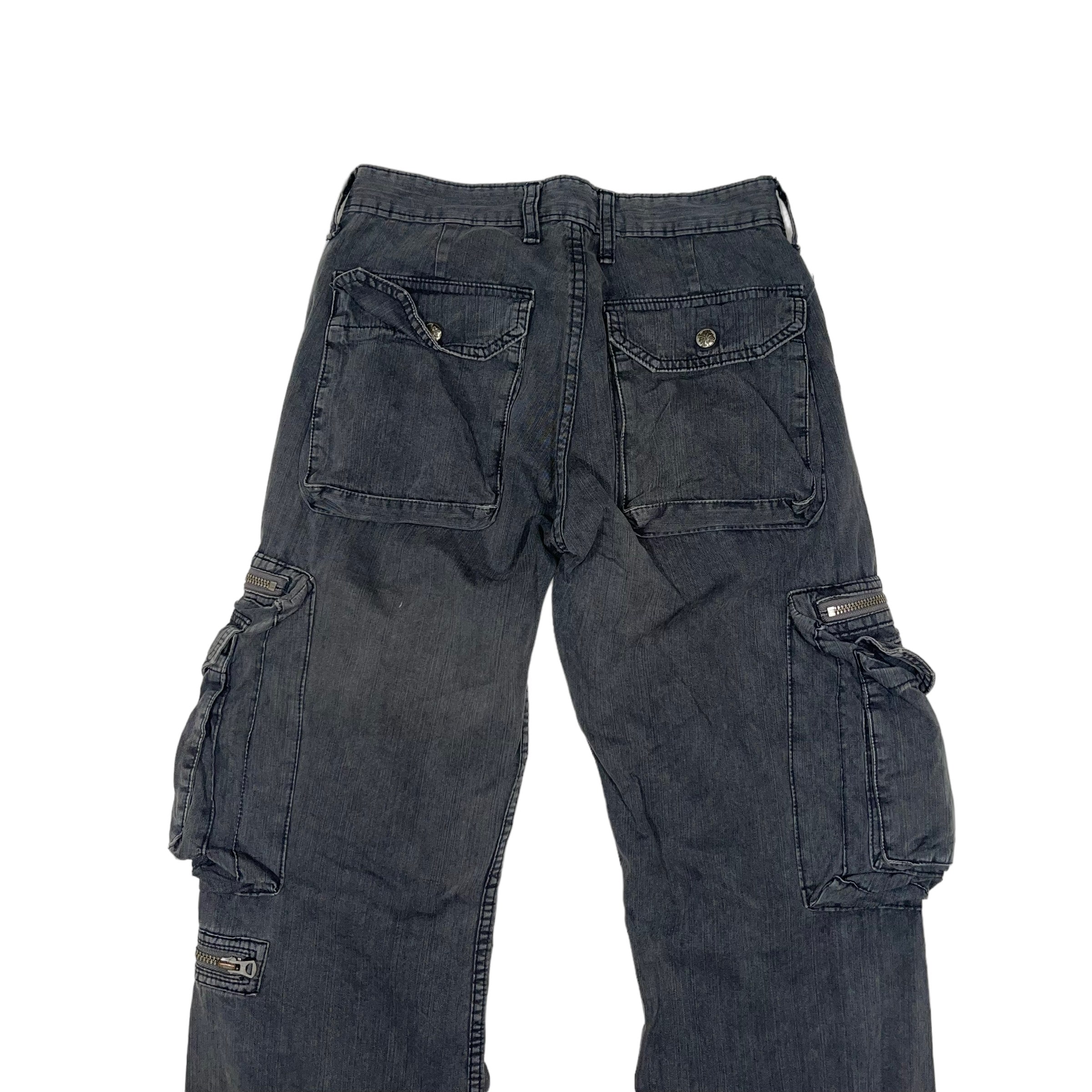 Surplus Cargo Flare Tactical Utility Multipocket Wide Leg Streetwear Vintage 1990s Sun Faded ...