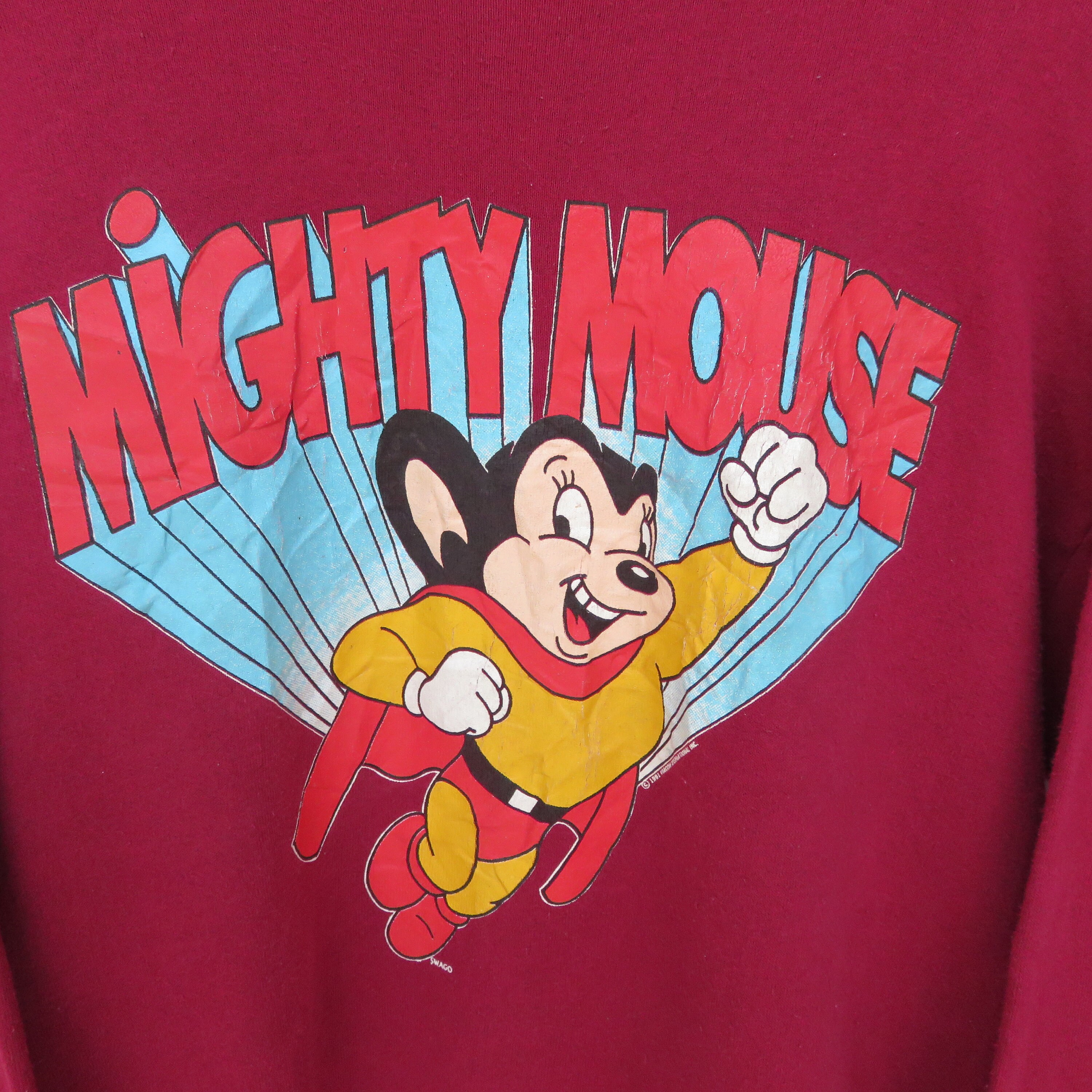 Mighty Mouse Vintage 1991 Humor Superman Cartoon USA Printed - Etsy UK