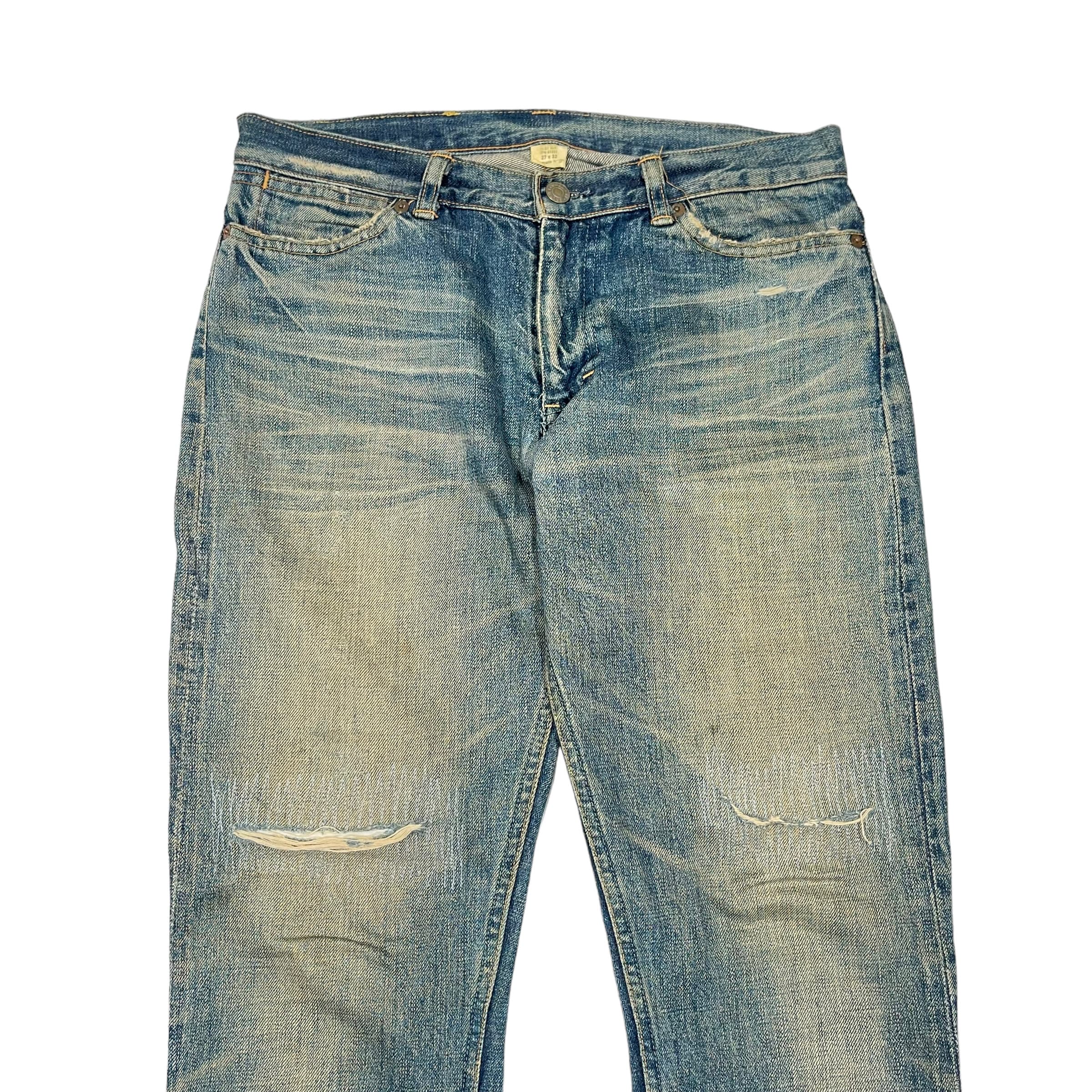 RRL Ralph Lauren Double RL Selvedge Redline Washed Distressed Vintage ...