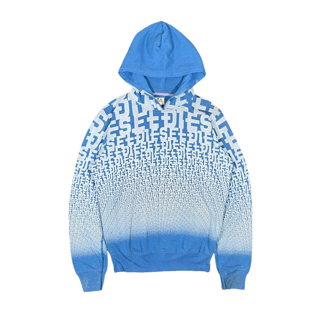 Diesel Monogram Spellout Gradient Vintage 2000s Hoodie Pullover ...