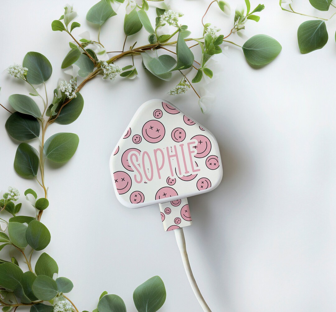 Personalised iPhone USB Charger STICKER ONLY I Decal, Gift Idea for ...