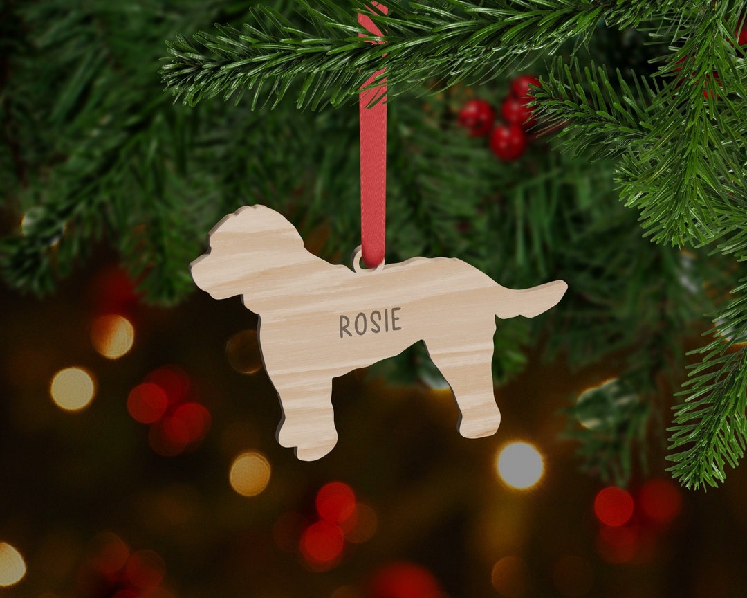 Personalised Cockapoo Wooden Christmas Decoration I Cockapoo Ornament ...