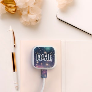 Personalised iPhone USB Charger STICKER ONLY I Decal, Gift Idea for ...