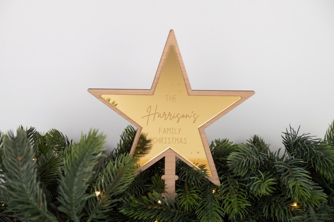 Personalised Christmas Tree Topper/star | Star Christmas Tree Topper ...