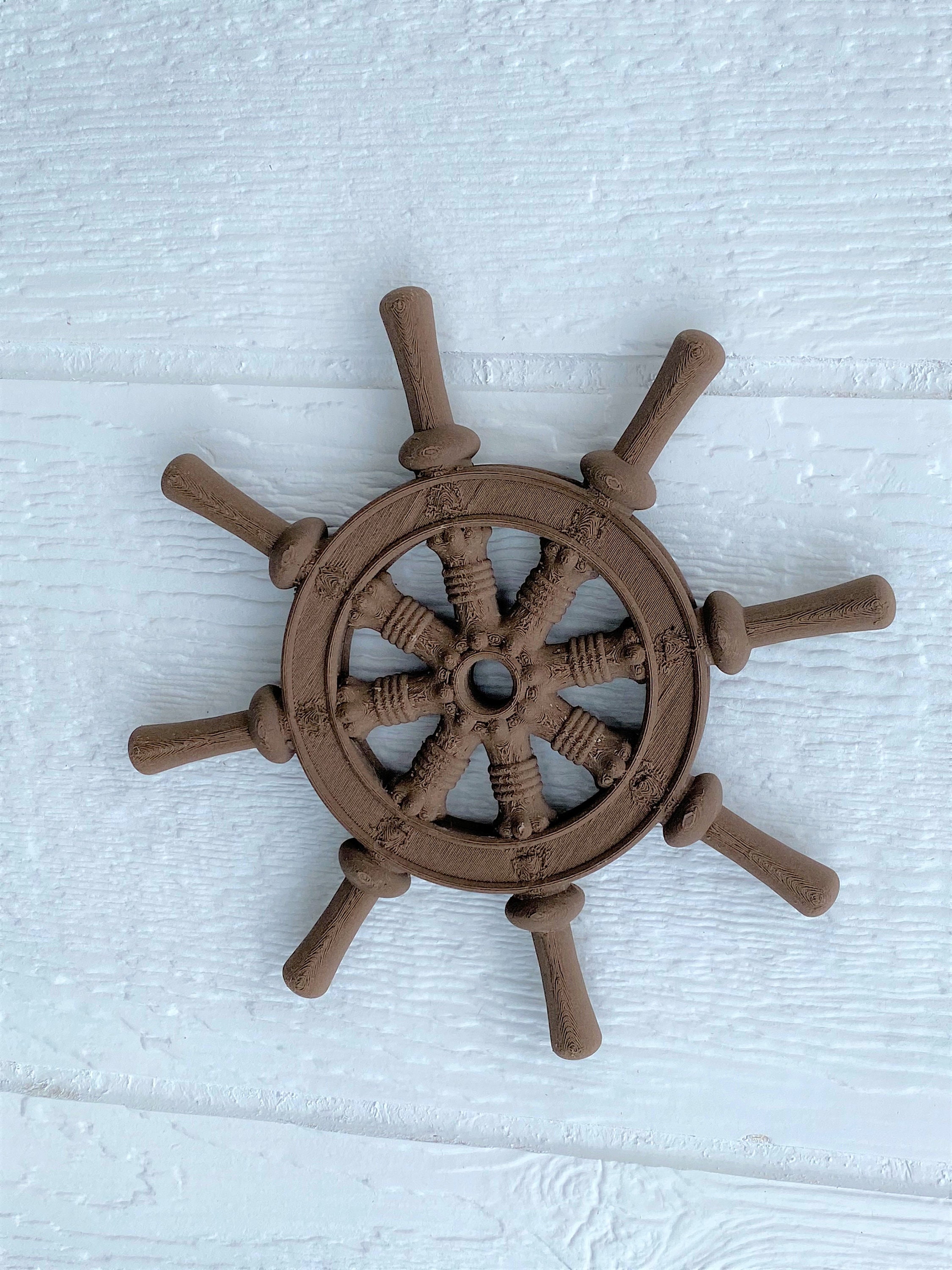 Sailor Ship Wheel Boat Decor Nautical Art Collectible Lake | Etsy