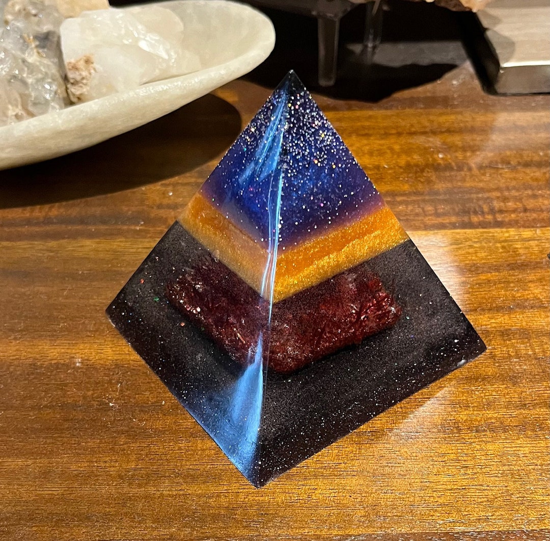 Medium Energy Healing Crystal Pyramid - Let Go/ Don't Take Life Too ...