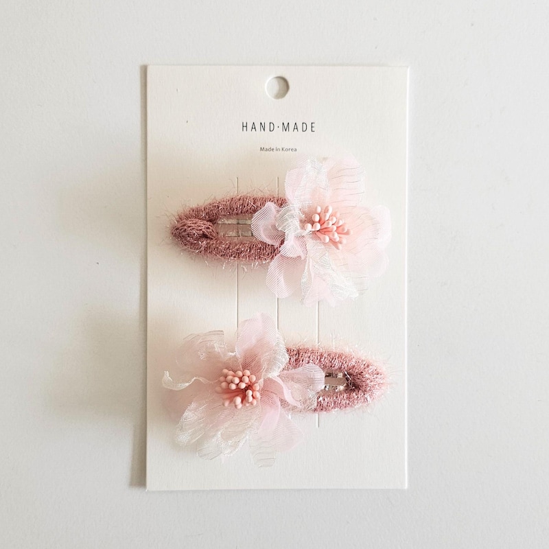 Hair Clips Dainty Flowers - Etsy