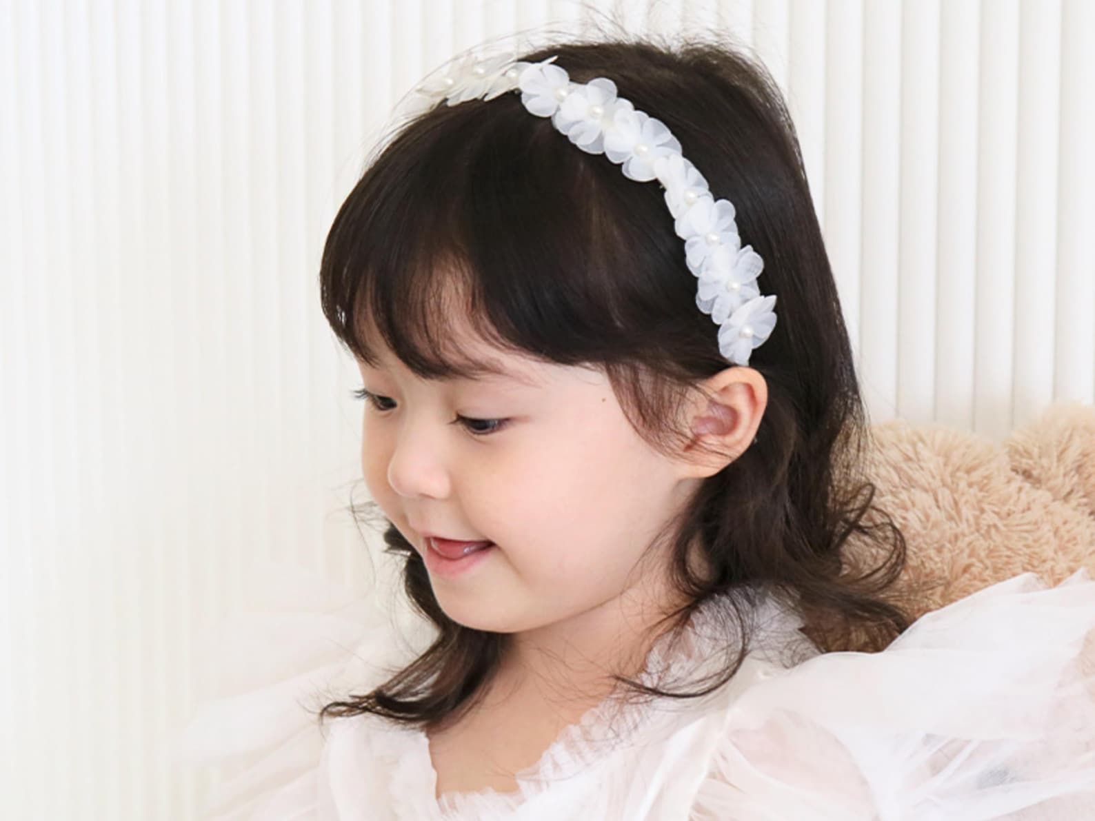 Mini Tulle Flower Headband for Girls, Flower Girl Hairband, Wedding ...