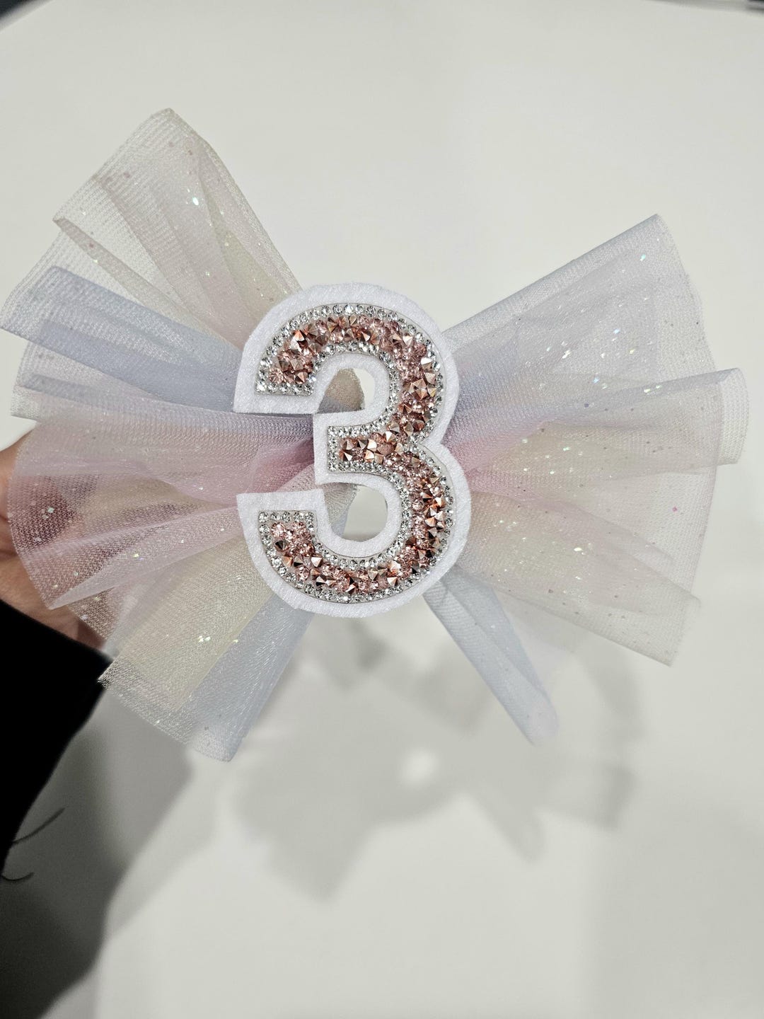 Rainbow Bow Headband, Birthday Girl Party 3rd 4th 5th 6th 7th, Birthday ...