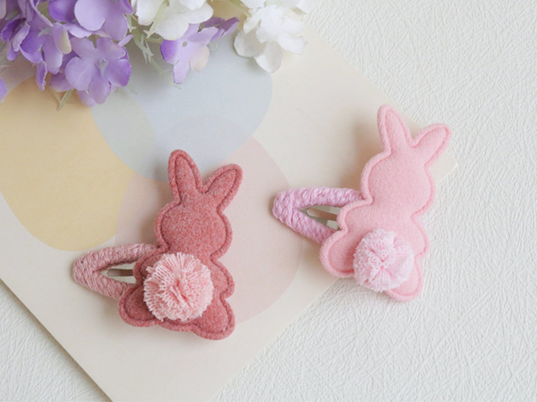 Cute Bunny Snap Clips, Easter Hair Accessories, Little Girl Hair Clips ...