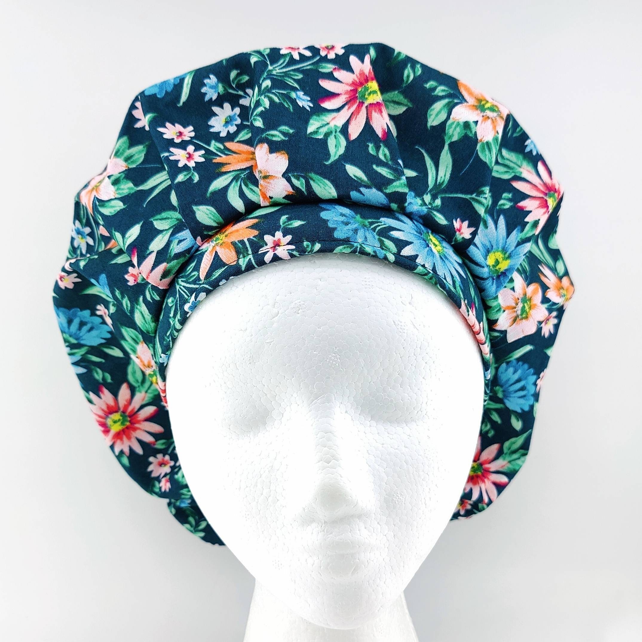 Scrub Caps for Women With Buttons Surgical Cap Women Scrub | Etsy