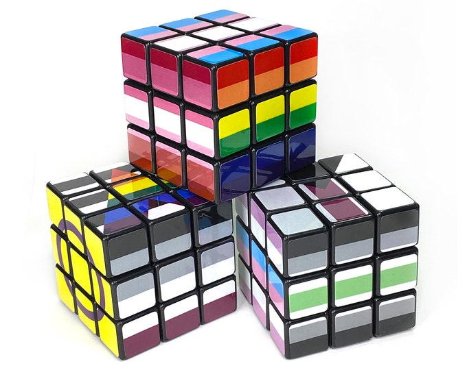 Pride Flags 3x3 Puzzle Cube Custom Pride Working Puzzle Customizable ...