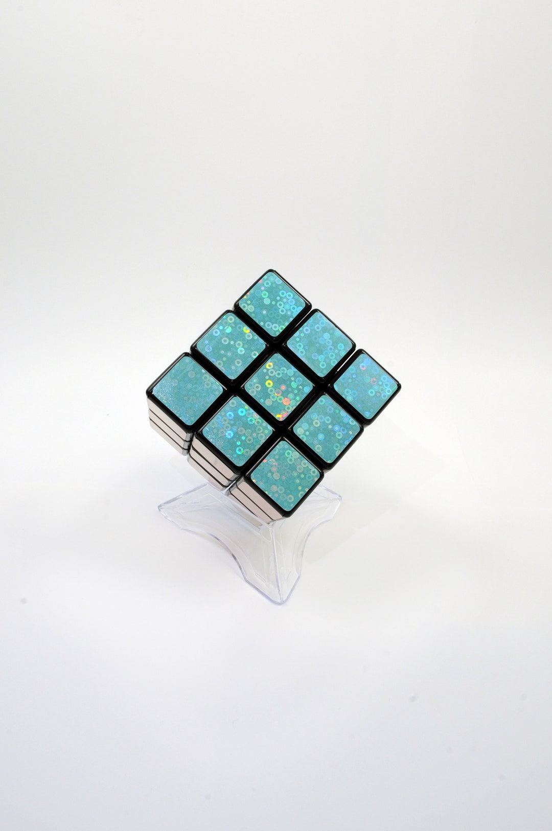 Unicorn Holographic 3x3 Puzzle Cube ~ Pastel Rainbow Holo Working ...