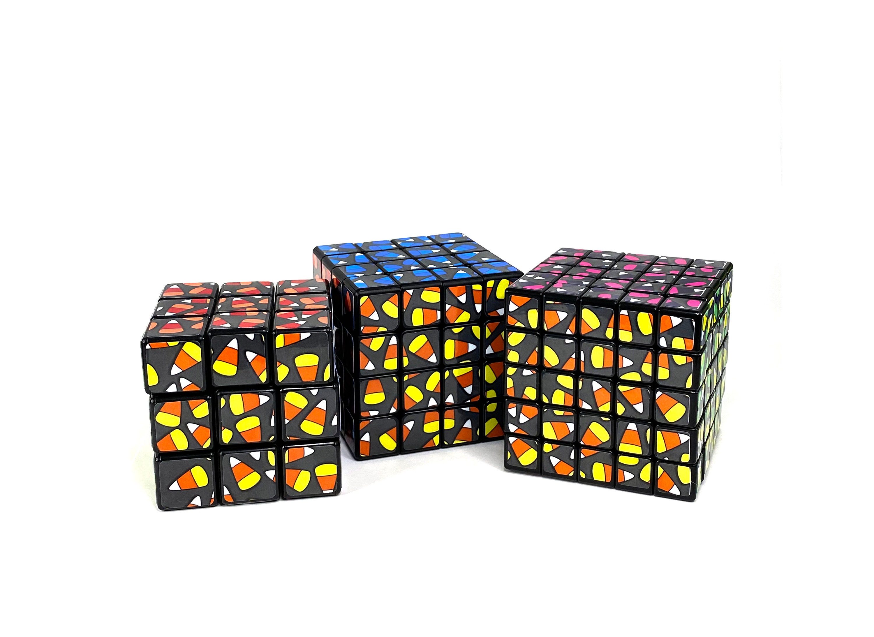 Candy Corn Holographic 4x4 Puzzle Cube Spooky Rainbow Holo | Etsy