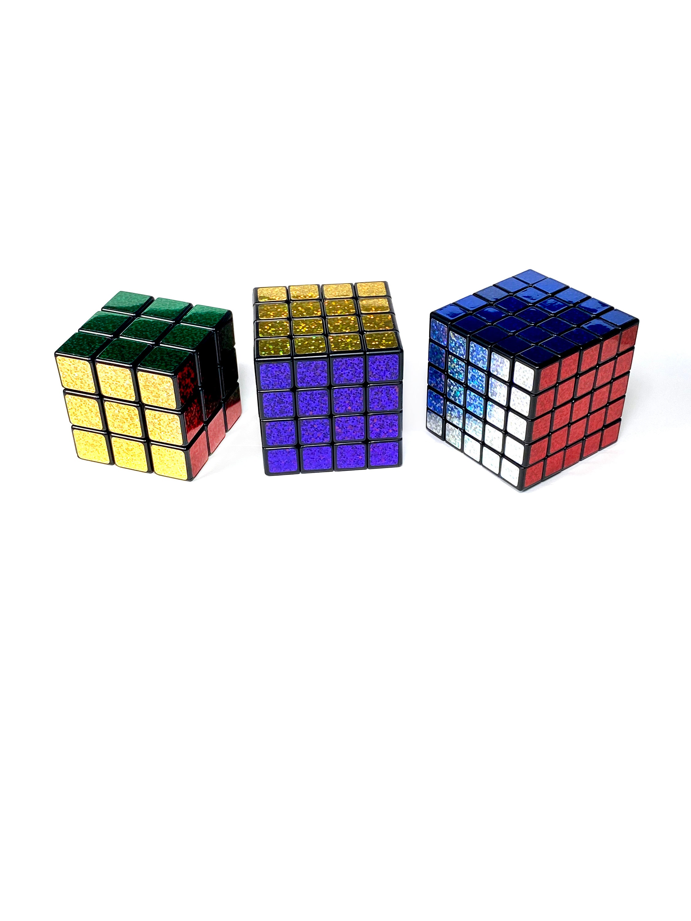 Glitter Holographic Puzzle Cubes Neon Rainbow Holo Working | Etsy