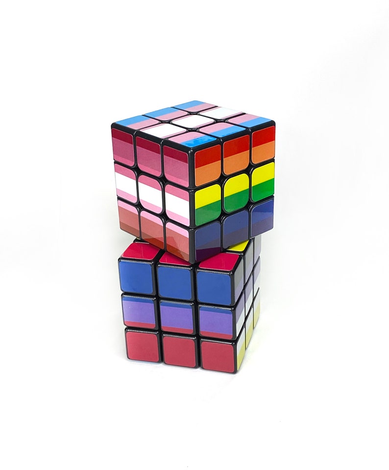 Pride Flags 3x3 Puzzle Cube Custom Pride Working Puzzle | Etsy UK