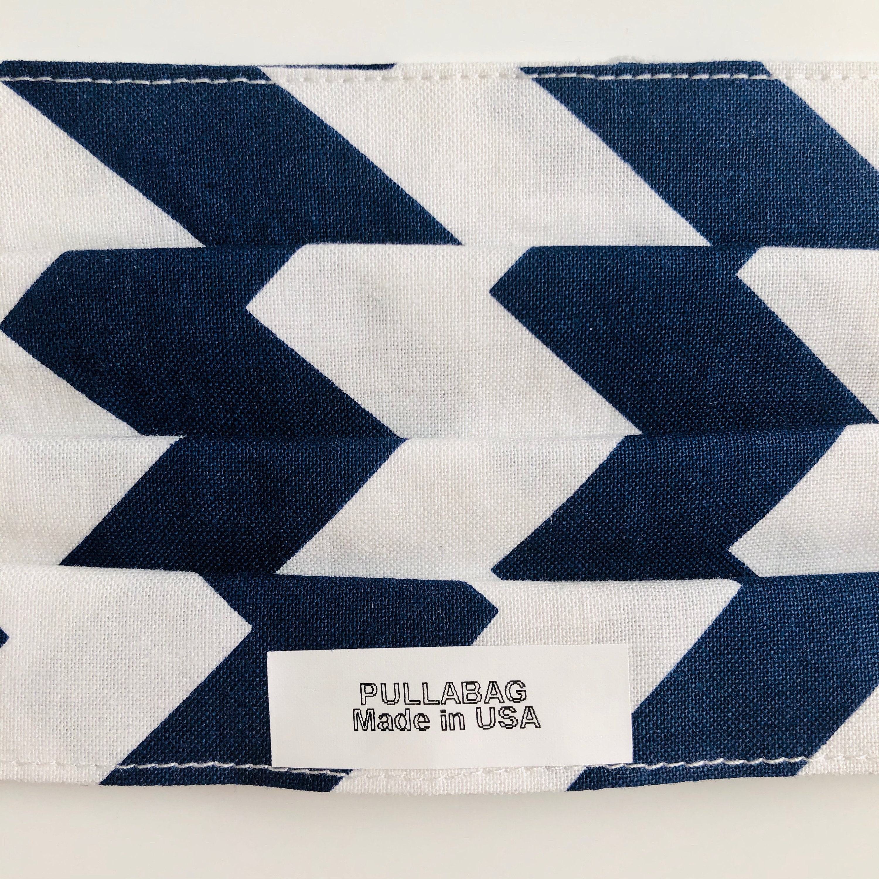 Navy and White Chevron Face Mask | Etsy