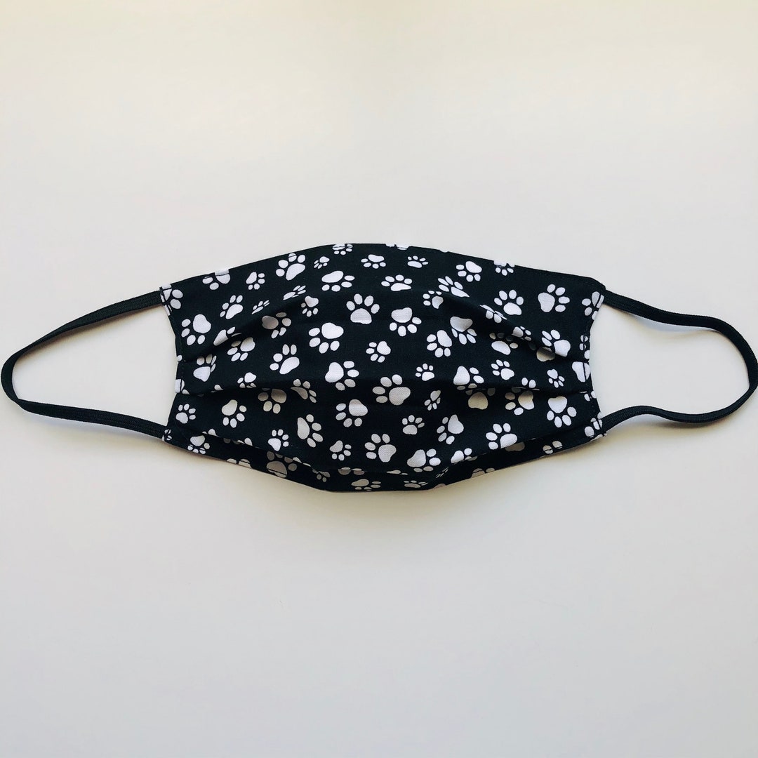 Paw Prints Face Mask - Etsy