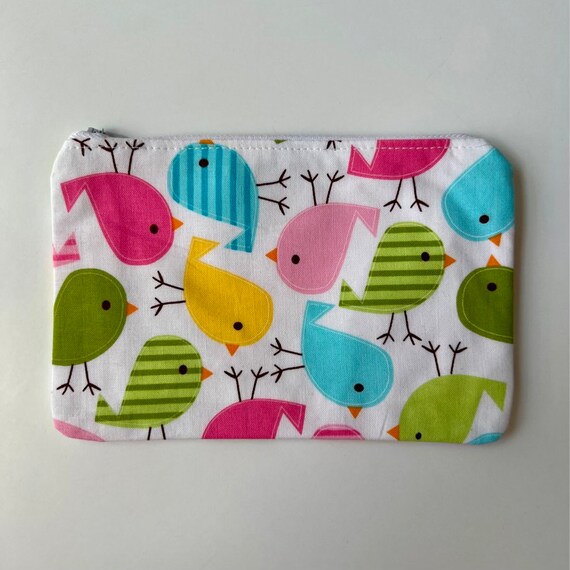 Colorful Birds Pouch - Etsy