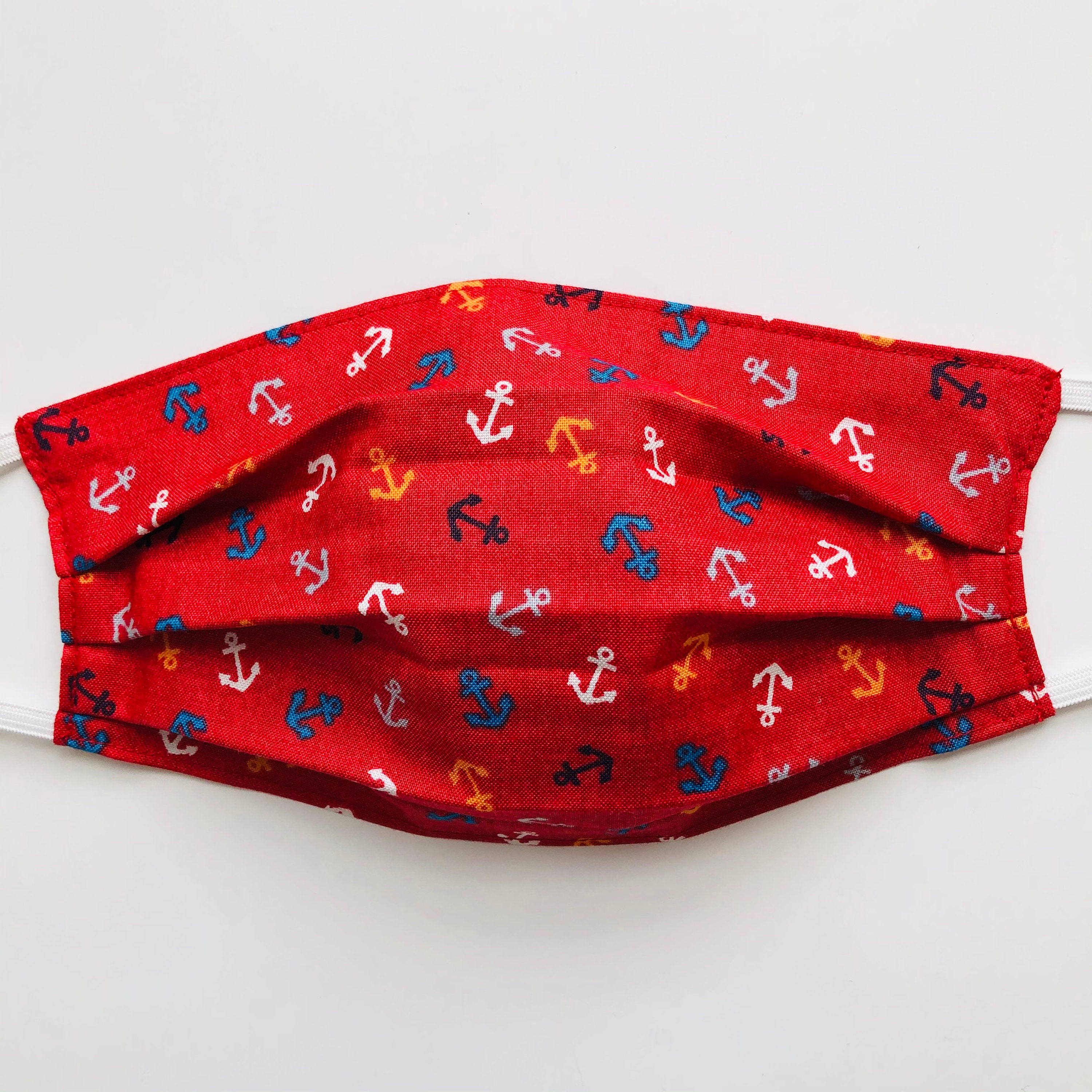 Red Anchor Face Mask - Etsy
