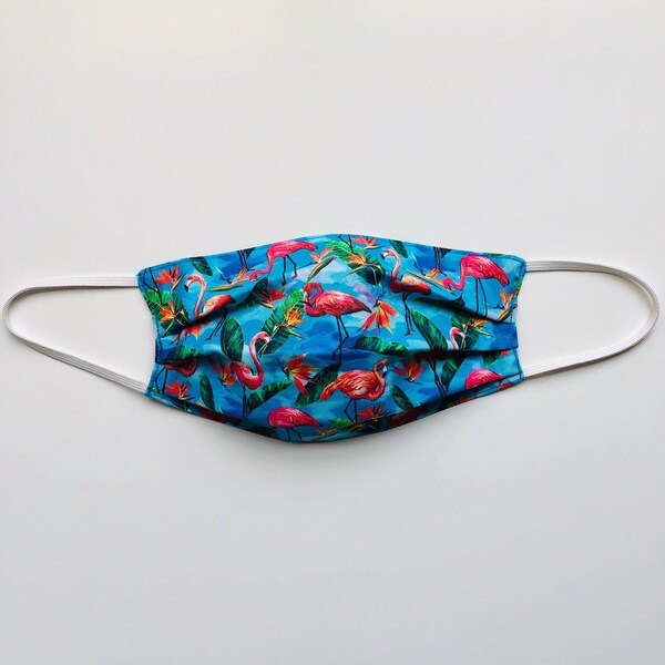 Flamingo Face Mask - Etsy