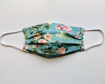 Romantic Roses Face Mask,pink Pattern Mask, Stretchable Earloops ...