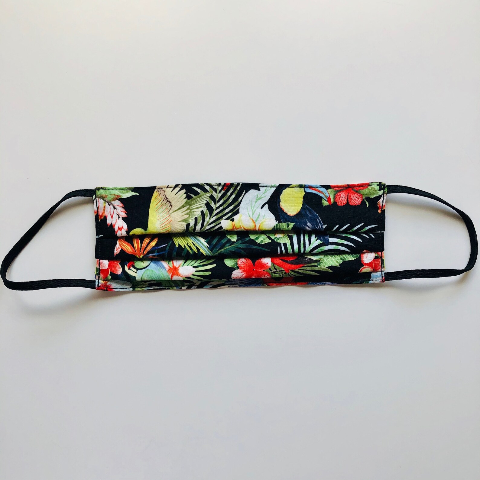 Tropical Birds and Flowers Face Mask - Etsy