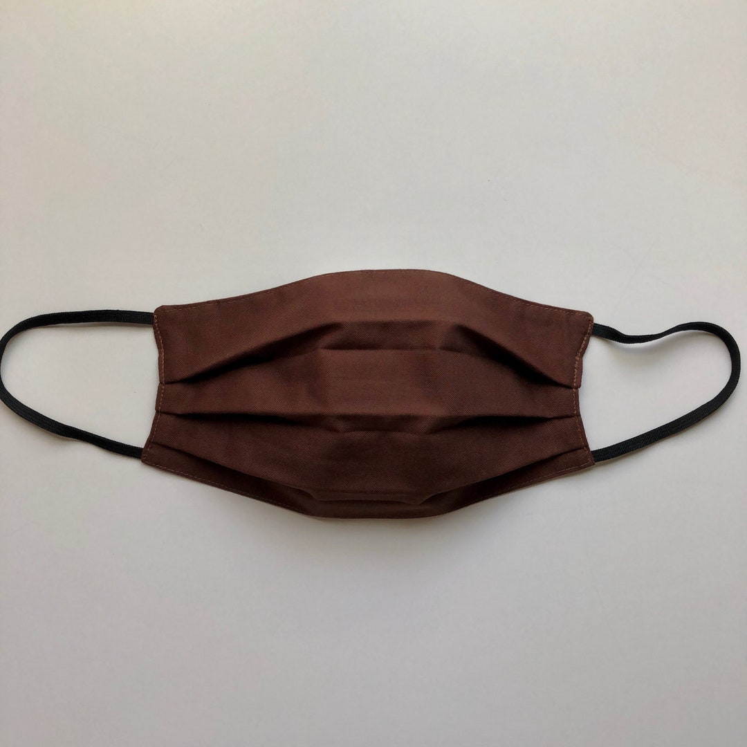 Solid Brown FACE MASK - Etsy
