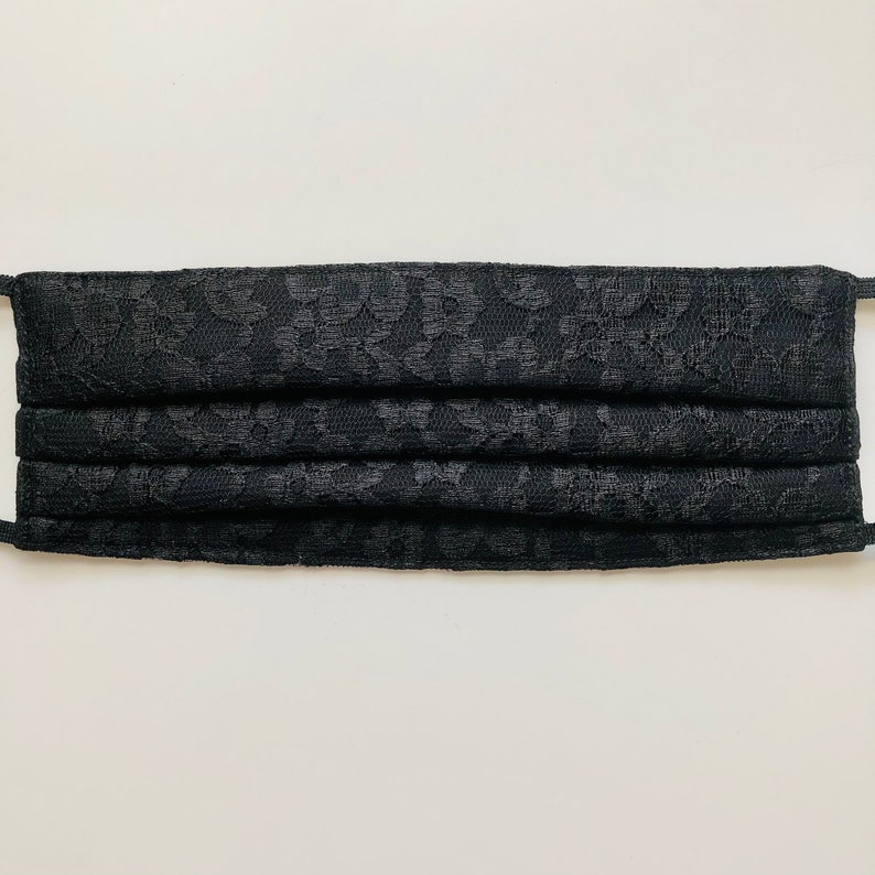 LACE Black Face Mask - Etsy