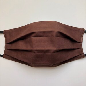 Solid Brown FACE MASK - Etsy