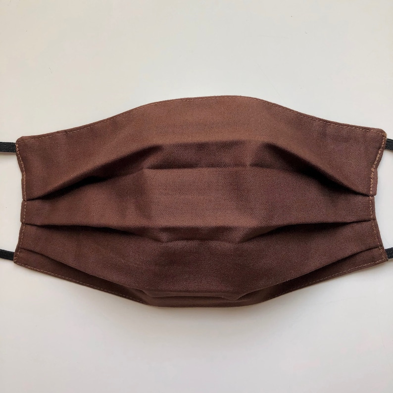 Solid Brown FACE MASK | Etsy