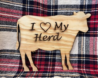 I Love My Herd Sign - Etsy