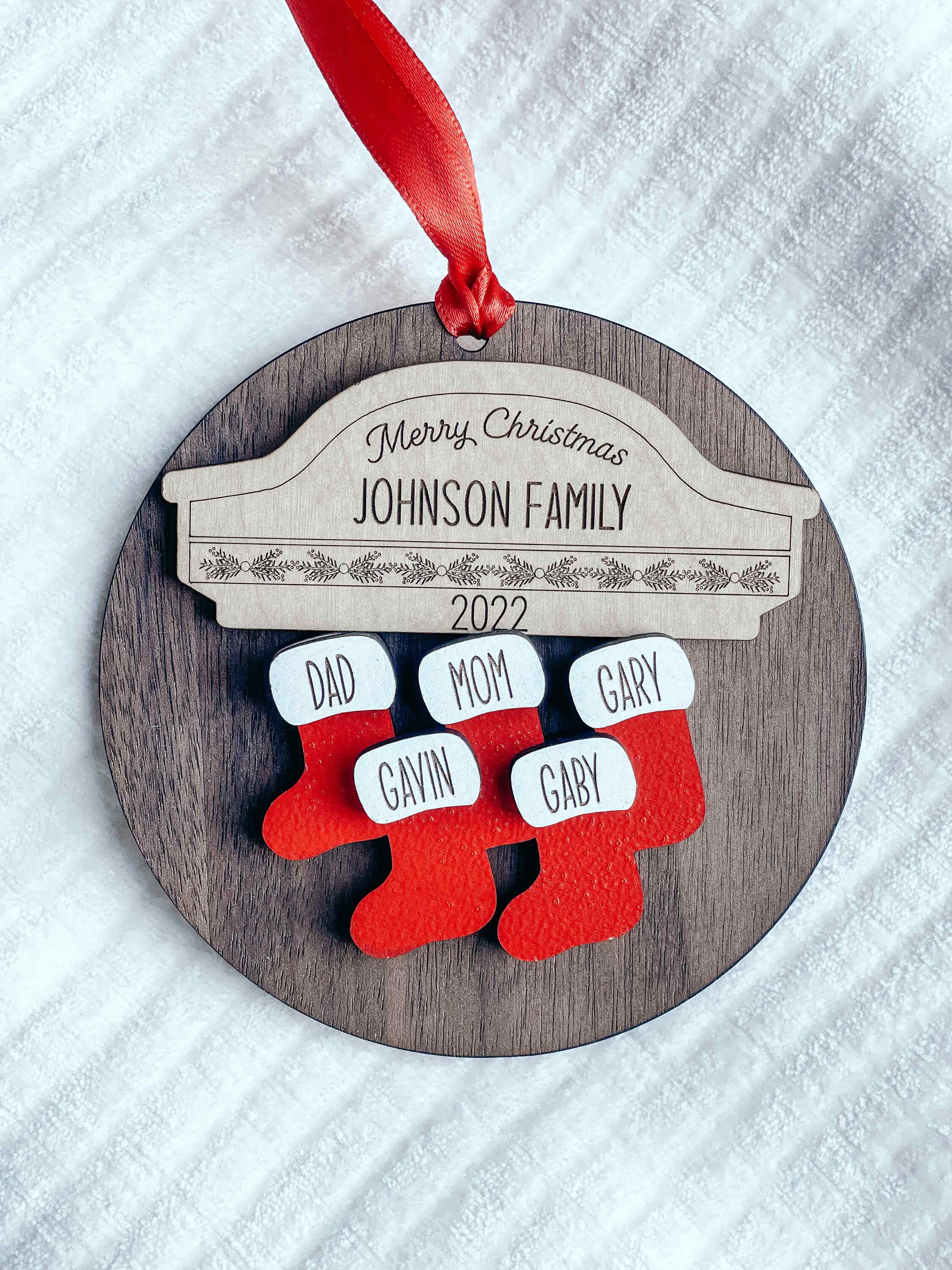 Stockings Ornamentpersonalized Family Christmas - Etsy