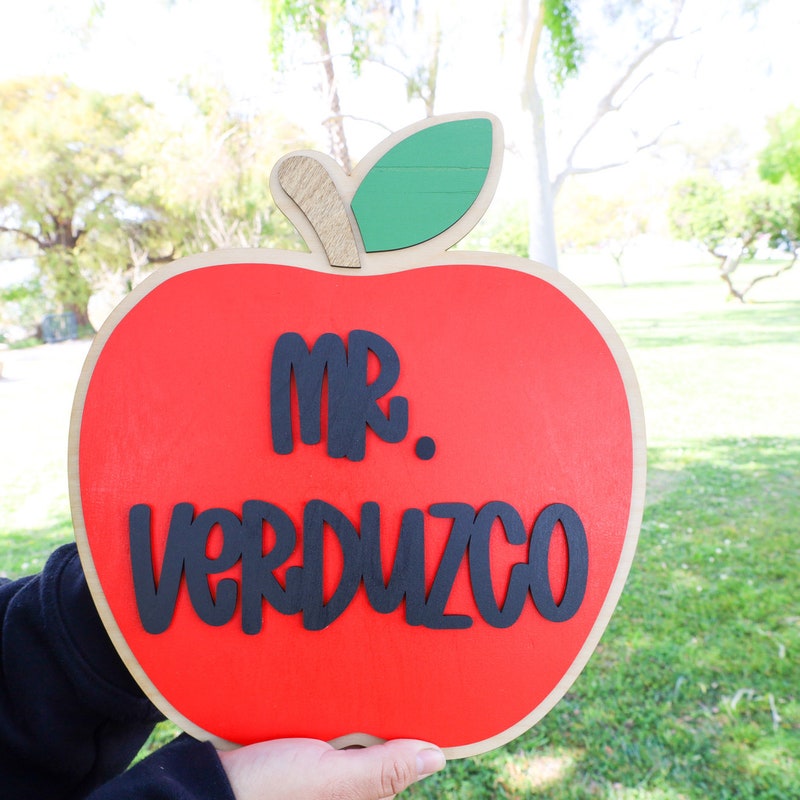 Apple for Teacher - Etsy