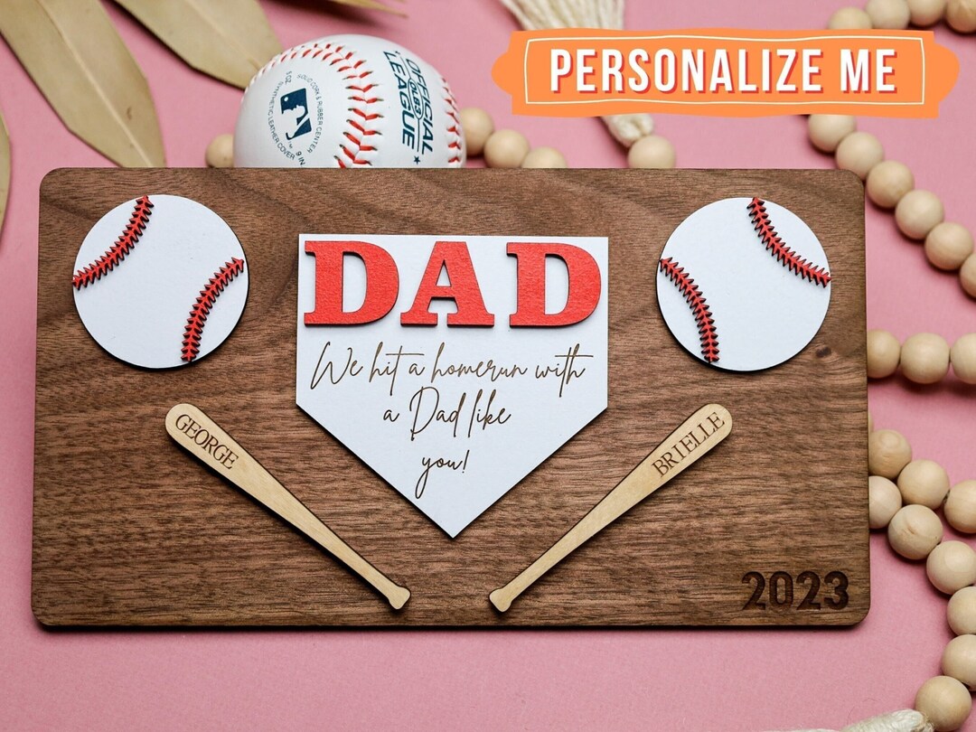 Baseball Dad Sign,fathers Day Gifts,christmas Gifts,dads Sports Gift ...